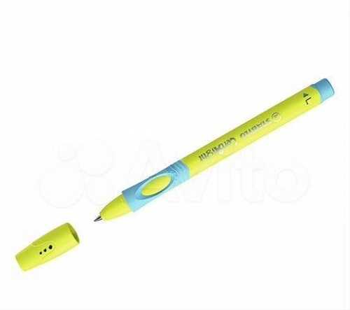 Ручки шариковые для левшей "LeftRight", 0,8 мм, синие чернила, желтый/голубой корпус, 10 штук