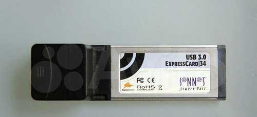 Контроллер USB 3.0 Express Card/34