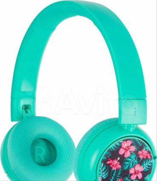 Детские Bluetooth-наушники с микрофоном BuddyPhones POP (Turquoise)