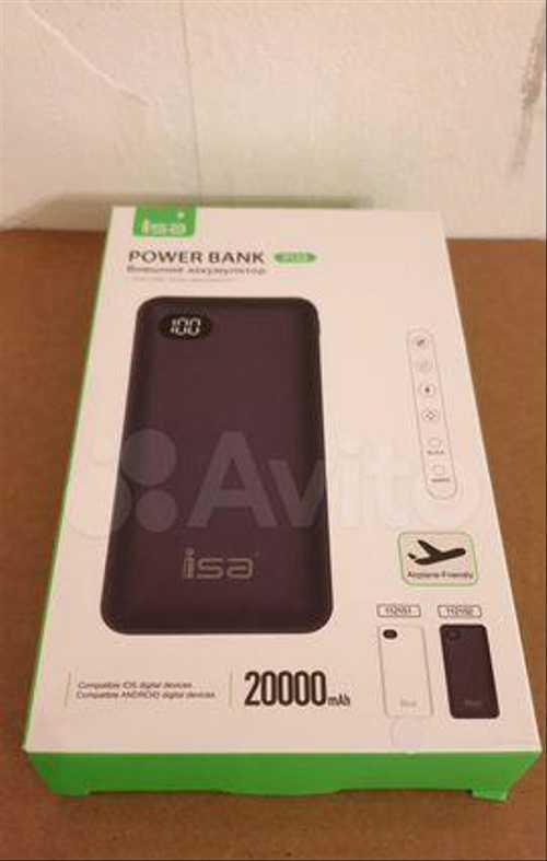 Внешний аккумулятор 20000 mAh P163 ISA