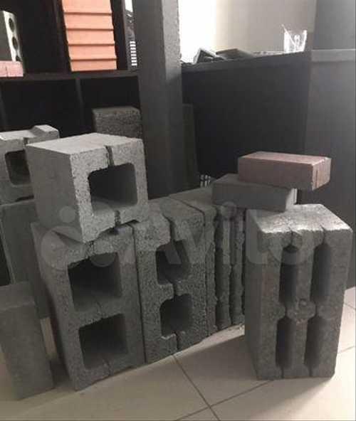 Блок стеновой шлакоблок 4х пустотный 190х188х390