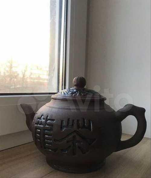 Чайник глиняный большой 1,5 л