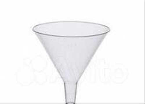 Набор одноразовых бокалов для мартини "Кристалл" (6 штук по 0,1 л)