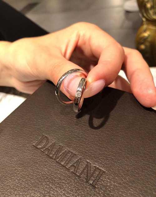 Кольца обручальные новые Damiani