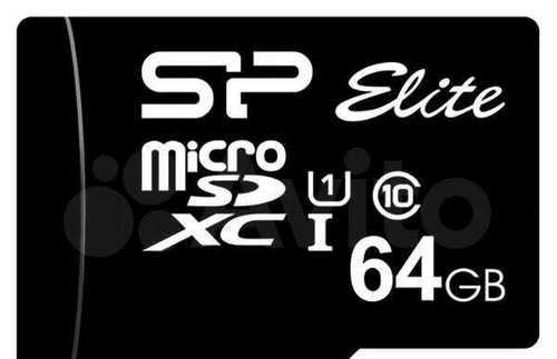 Карта памяти microsdxc Silicon Power 64Gb SP064gbstxbu1V10