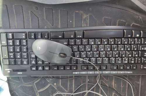 Клавиатура и мышь Logitech k200 + m90