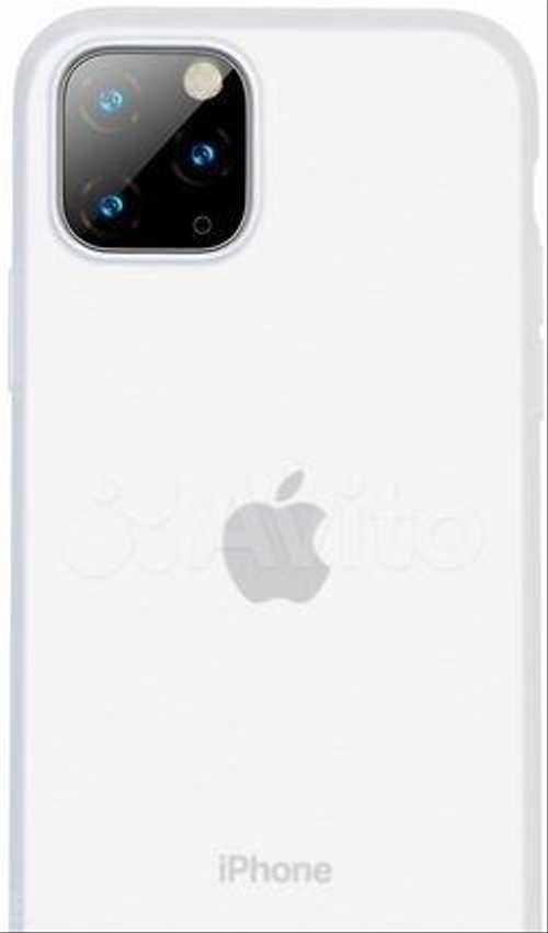 Чехол Baseus Jelly Liquid Silica Gel (wiapiph65S-GD02) для iPhone 11 Pro Max (Transparent White)