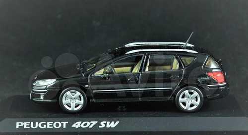 Peugeot 407 SW 1:43 Black Пежо