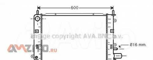 AVA FD2152 радиатор ford escort 1.4-2.0 91
