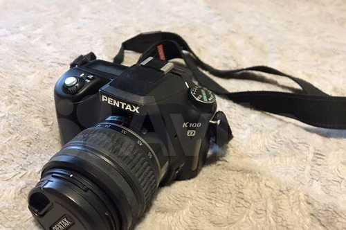 Зеркальный фотоаппарат Pentax k100D 18-55