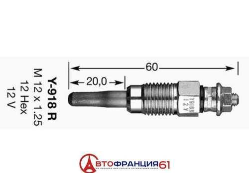 Свеча накала, 201032SX renault;volvo 19;21;440