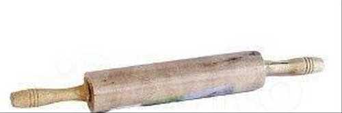 Скалка деревянная большая с крутящейся ручкой