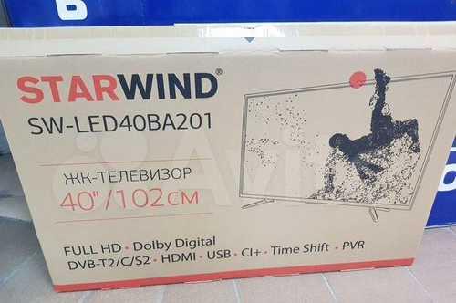 Новый телевизор 40" (102см) Starwind SW-LED40BA201