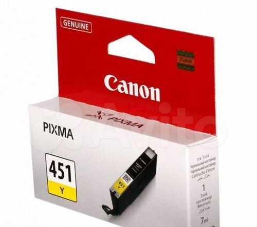 Картридж Canon CLI-451Y жёлтый
