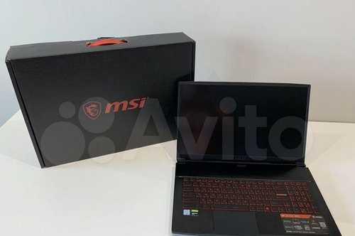 Ноутбук MSI GF 75 17 GTX 1650 intel i7 SSD 512gb