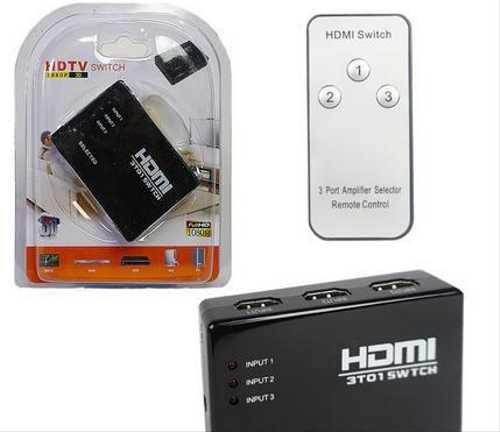 Hdmi Свитч Switch 3*1 с пультом