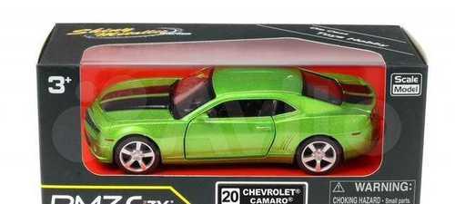 Машинка металлическая Uni-Fortune RMZ City 1:32 Chevrolet Camaro, инерционная, цвет зеленый металлик 554005Z(F)