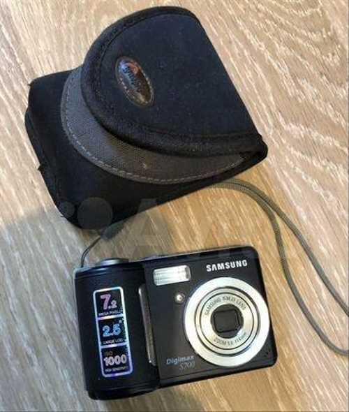 Фотоаппарат Samsung digimax s700 с чехлом