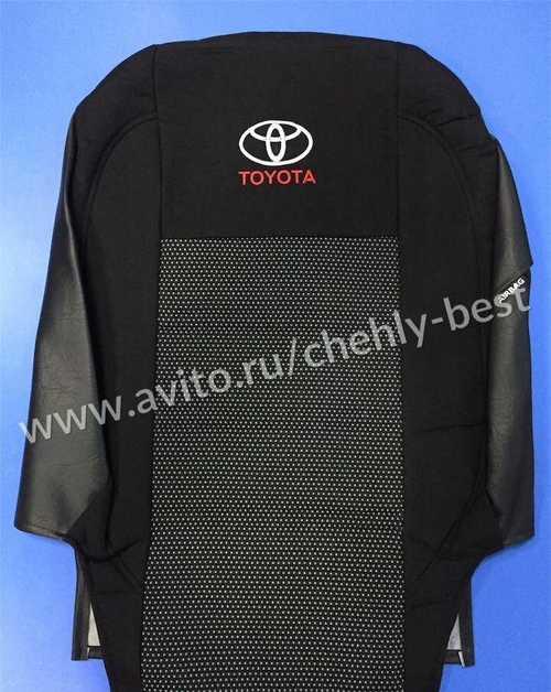 Авточехлы для Toyota Corolla жаккард с логотипом