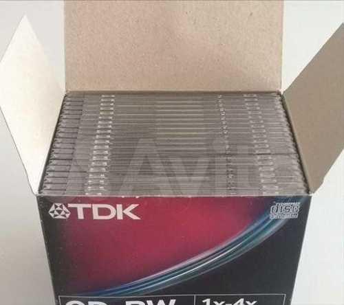 Диск TDK CD-RW 1x-4x, 700 мб, 80 мин - новый