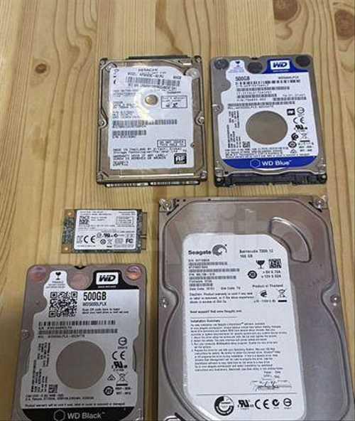 Жесткие диски HDD, SSD