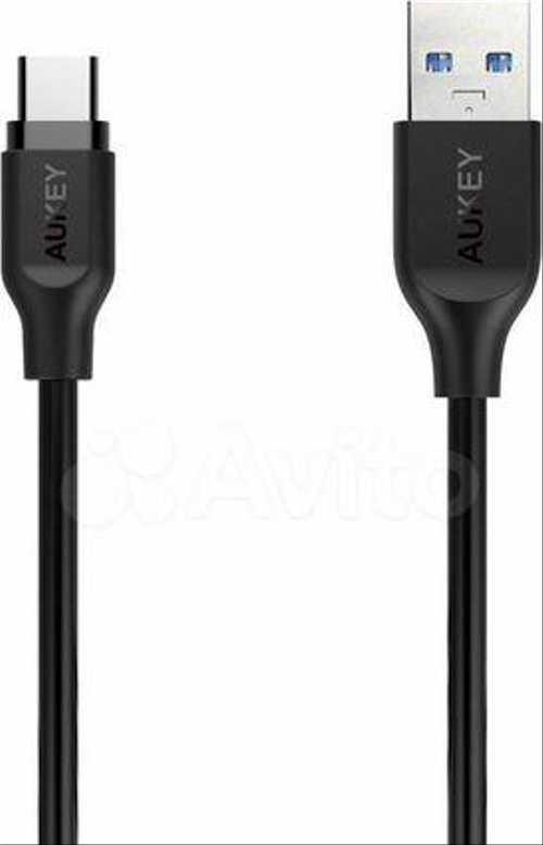 Кабель-переходник Aukey (CB-CD4) USB-C to USB-A 3.0 1m (Black)