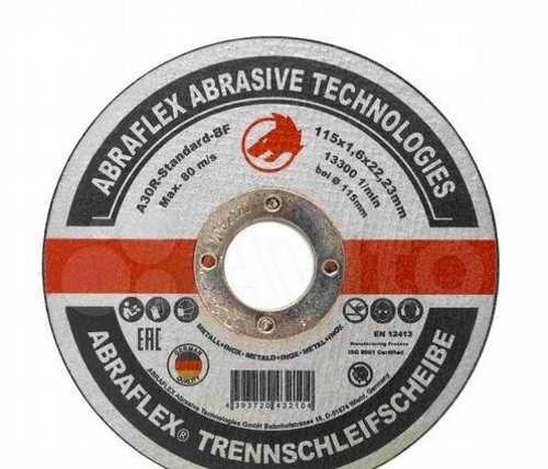 Круг отрезной по металлу и нержавейке 115x1.6x22.23 Abraflex