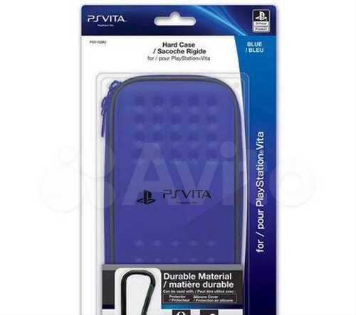 Аксессуар hori PS Vita 1000: Футляр Hard Case жесткий синий (PSV-028E)