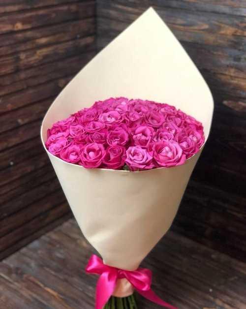 Букет из 51 розы 50см. Доставка роз в Ставрополе
