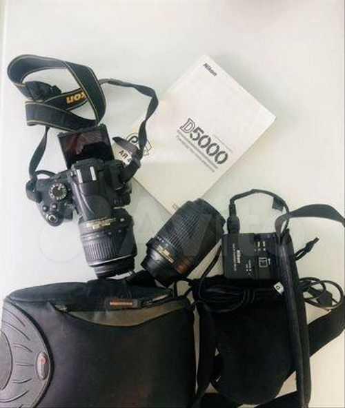 Зеркальный фотоаппарат Nikon D5000 + доп.объектив