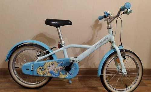 Детский прогулочный велосипед 16" btwin 500