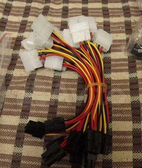 Переходники molex 6pin для видеокарты