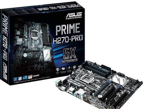 Комплект I5-7500+asus prime H270 pro+память 8Gb