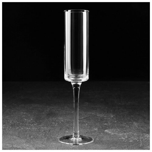 Бокал стеклянный для шампанского Magistro «Алхимия», 200 мл