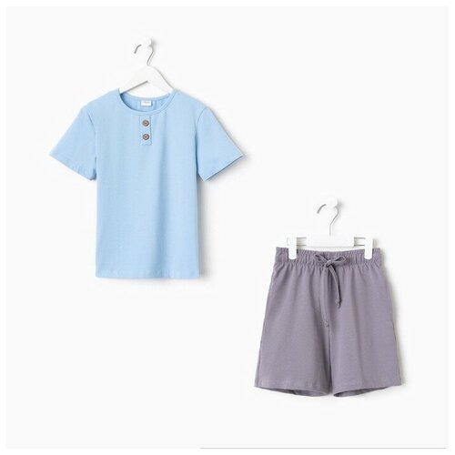 Комплект одежды Minaku, размер 134, голубой, серый