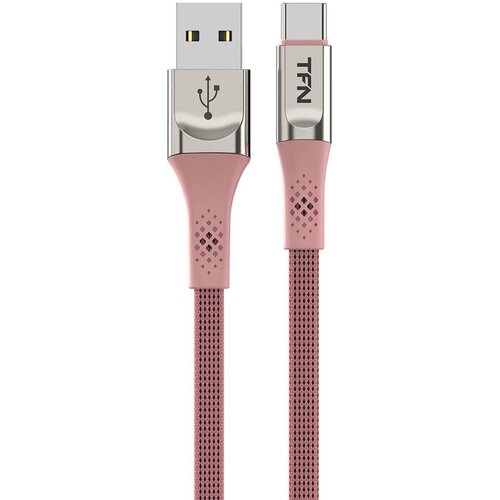 Кабель USB Type-C TFN 0.6m Zinc плоский rose (TFN-CZNUSBC06MRO)