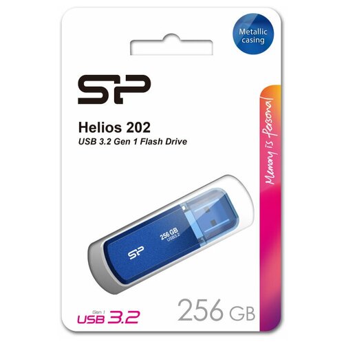 Флешка 128Gb Silicon Power Helios 202 blue USB 3.2 Gen 1 (USB 3.0)