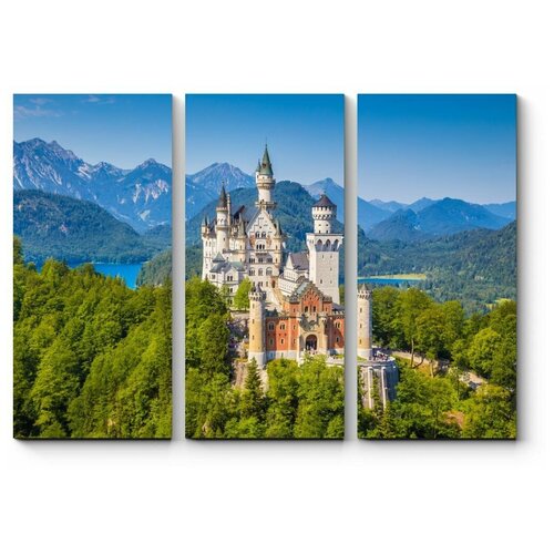 Модульная картина Сказочный замок Нойшванштайн, Германия 90x65
