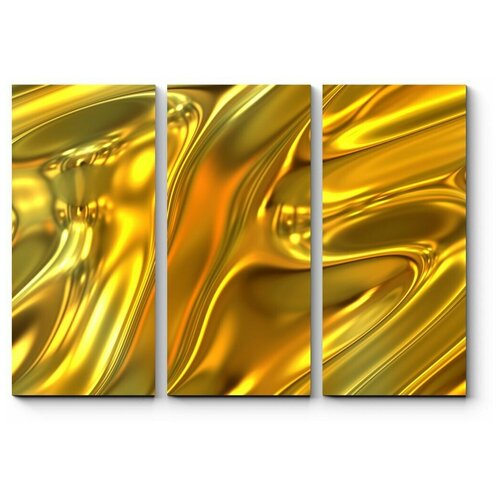Модульная картина Расплавленное золото130x93
