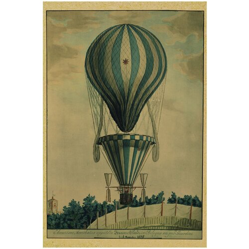 Постер / Плакат / Картина Запуск воздушного шара 90х120 см в подарочном тубусе