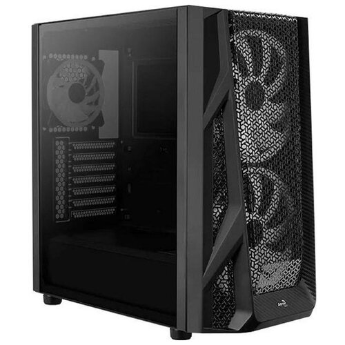 Корпус AeroCool AirHawk Duo-G-BK-v1 Black без БП