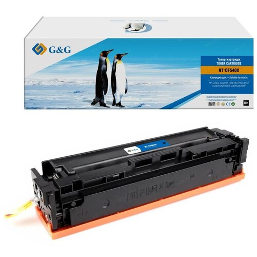 Cartridge G&G 203X для HP CLJ M254/M280/M281, с чипом (3200стр.), черный (аналог CF540X)