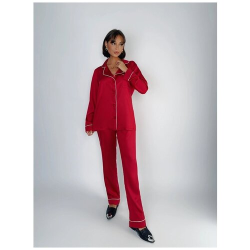 Пижама  Малиновые сны, размер 42, бордовый