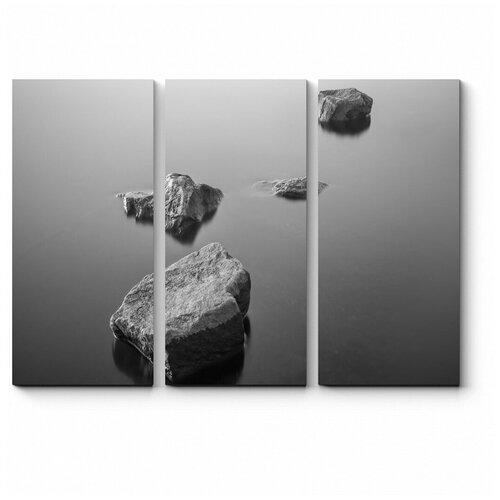Модульная картина Камни и вода 60x43