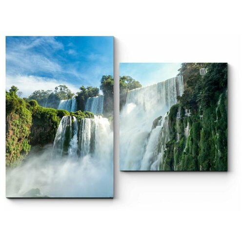 Модульная картина Удивительные водопады Игуасу 130x98
