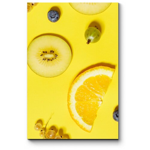 Модульная картина Солнечные фрукты 40x60