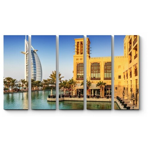 Модульная картина Тропическая сказка в Дубае 130x78