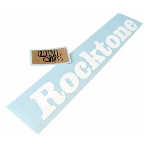 Виниловая наклейка логотип на голову грифа гитары "RockTone"