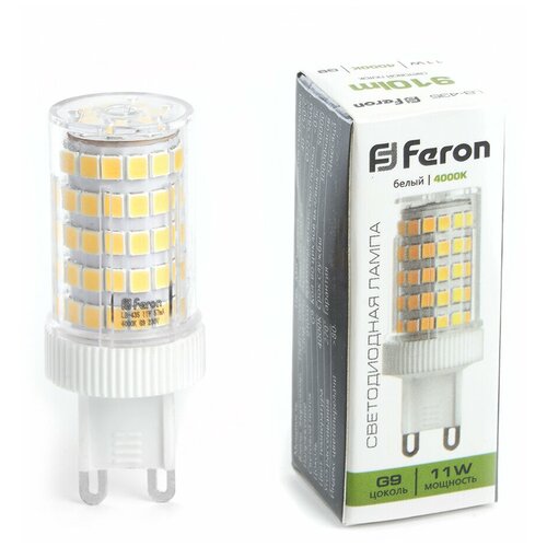 Лампа светодиодная Feron LB-435 G9 11W 4000K (5шт) (арт. 38150)