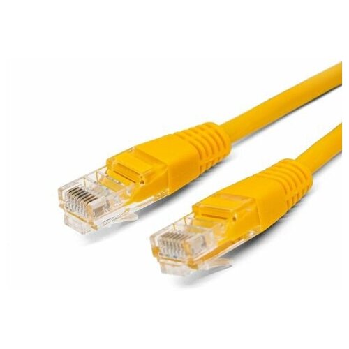 Кабель патч-корд U/UTP 5e кат. 7.5м Filum FL-U5-7.5M-Y 26AWG(7x0.16 мм), омедненный алюминий (CCA), PVC, жёлтый